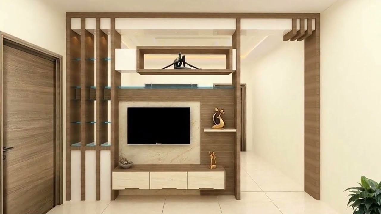 Simple TV Unit design for Hall in 2025 for Modern Homes - WowHomeStyles