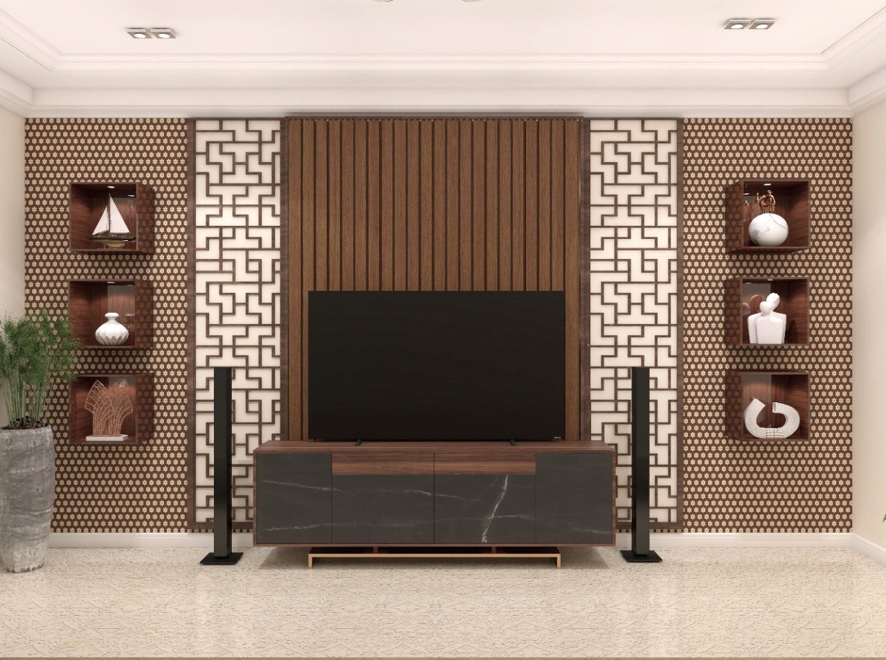 10 Simple Main Hall Modern TV Unit Design for Contemporary Homes ...